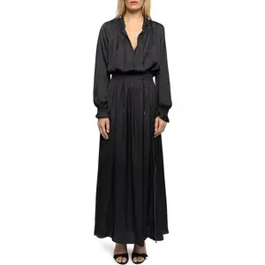 Zadig&Voltaire Rayado Satin Maxi Dress