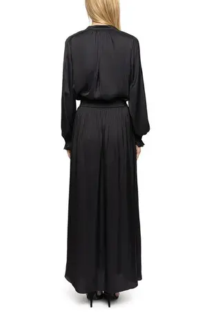 Zadig&Voltaire Rayado Satin Maxi Dress