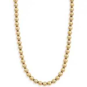 HOUSE OF OLIA 14k Gold Filled Bead Necklace - Pyrite