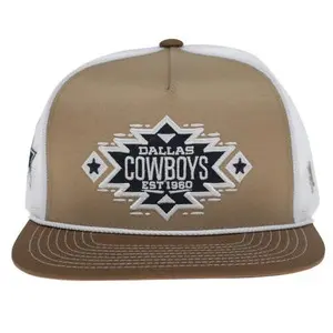 HOOEY White Dallas Cowboys Aztec Trucker Adjustable Hat