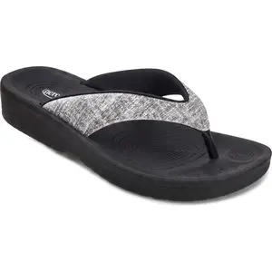 AEROTHOTIC Platform Flip Flop - Black