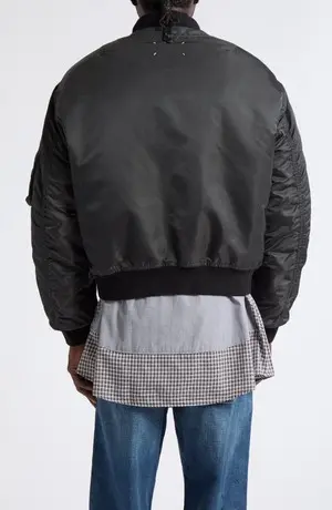 MAISON MARGIELA Reversible Bomber Jacket - Dark Grey