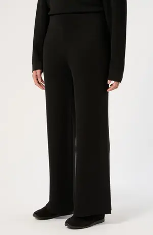 Marina Rinaldi Vnero Wide Leg Knit Pants - Black