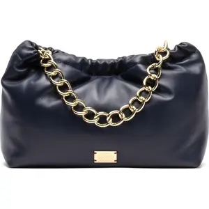 FRANCES VALENTINE Bici Leather Crossbody Bag - Navy