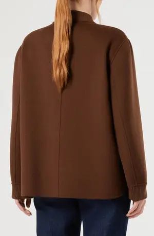 Marina Rinaldi Virgin Wool Blend Short Coat