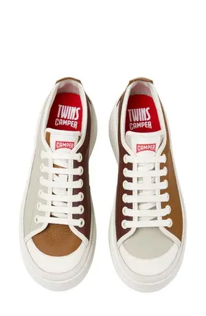 Camper Runner Up Twins Leather Platform Sneakers