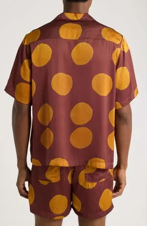 RIZORT Curly Camp Shirt - Maroon