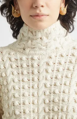 Zimmermann Plume Pavé Stud Earrings
