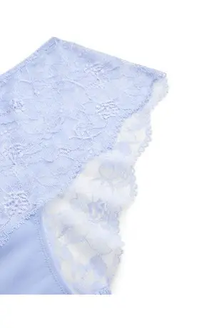LAUREN INTIMATES Lace Hipster Briefs - Blue Sky