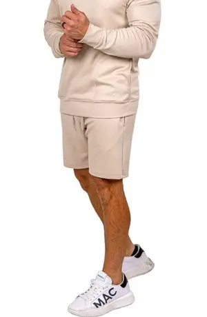 MACEOO Marthyr Pique Knit Shorts - Beige