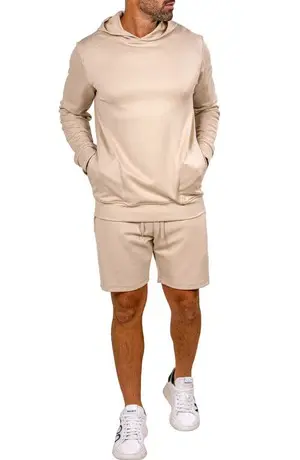 MACEOO Marthyr Pique Knit Shorts - Beige