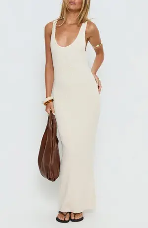 Princess Polly Imirisa Scoop Neck Knit Maxi Dress