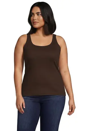 LANDS' END Micro Rib Go-to Layering Tank