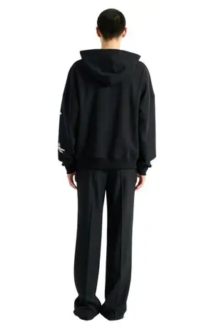 Balmain Embroidered Insect Hoodie