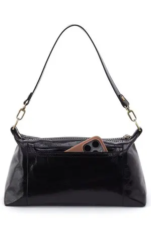 Hobo Darcy Leather Shoulder Bag - Black