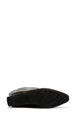 Clarks Edina Tall Leather Boot - Brown Leather