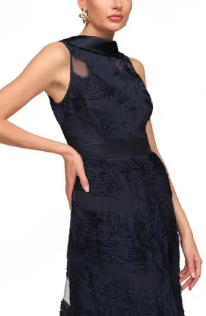 Js Collections Soutache A-line Gown