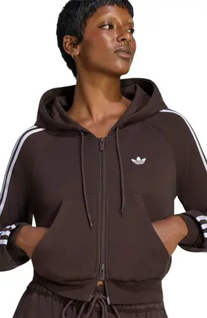ADIDAS ORIGINALS Gfx Zip Cropped Track Jacket - Auroracoffee
