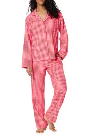 BEDHEAD PAJAMAS Print Organic Cotton Flannel Pajamas - Jane Gingham