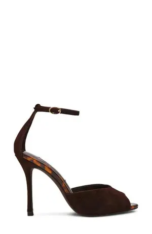 Steve Madden Phillipa Ankle Strap Stiletto Sandals - Brown/tortoise
