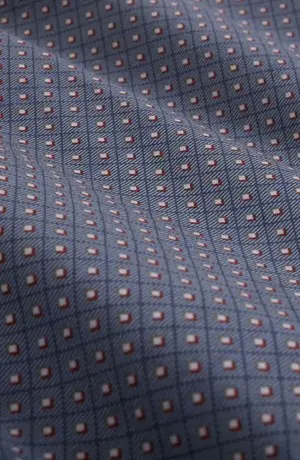 Bugatchi Devon Ooohcotton® Geometric Print Stretch Shirt