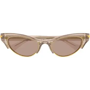 Bottega Veneta Cat Eye Sunglasses - Brown