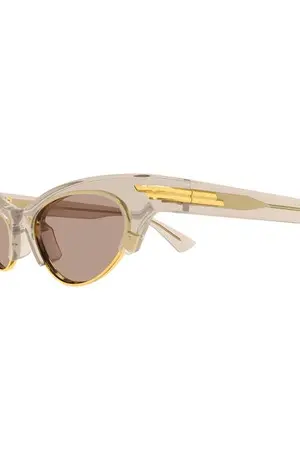 Bottega Veneta Cat Eye Sunglasses - Brown