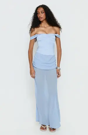 Princess Polly Angiola Off The Shoulder Corset Maxi Dress