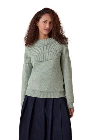 CELTIC & CO. Rib Stitch Yoke Oversized Jumper