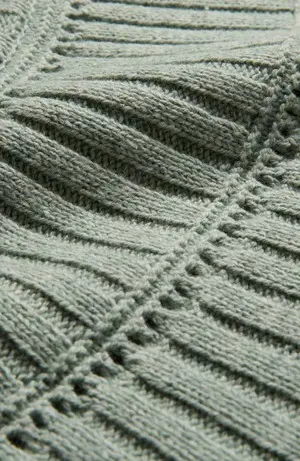 CELTIC & CO. Rib Stitch Yoke Oversized Jumper