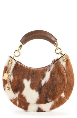 Chloé Genuine Calf Hair Hobo Bag - Chocolate