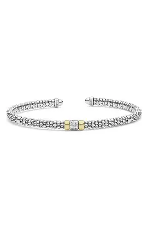 Lagos Sterling And Gold Cuff