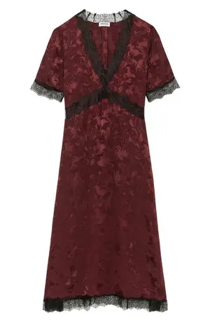 Zadig&Voltaire Redoxal Horse Jacquard Silk Midi Dress