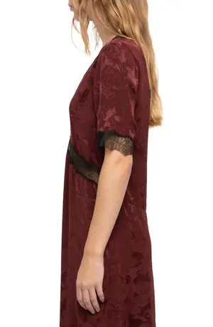 Zadig&Voltaire Redoxal Horse Jacquard Silk Midi Dress