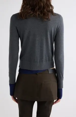 Acne Studios Kohona Argyle Silk & Wool Cardigan