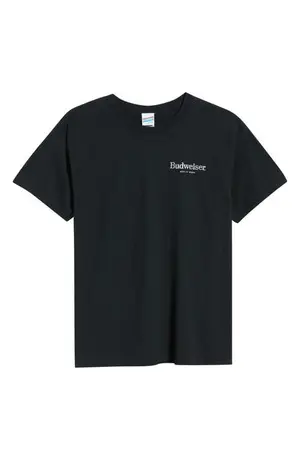 Junk Food Budweiser® Bottle Cotton Graphic T-shirt