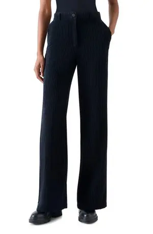 Akris Celia Techno Corduroy Bootcut Pants