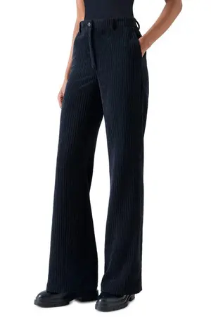Akris Celia Techno Corduroy Bootcut Pants