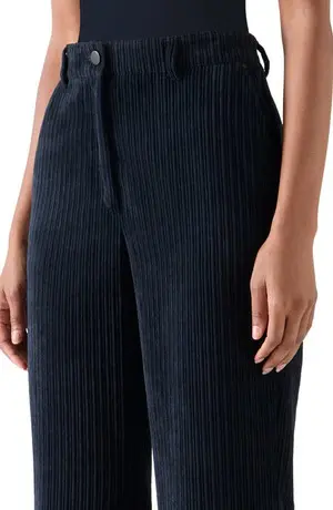 Akris Celia Techno Corduroy Bootcut Pants