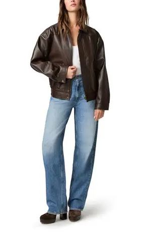 Paige Ashland Aviator-inspired Faux Leather Jacket
