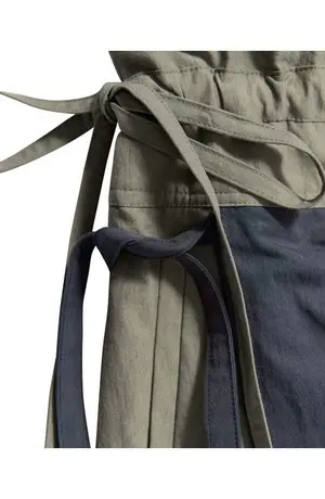 Mango Tied Overlay Wide Leg Pants