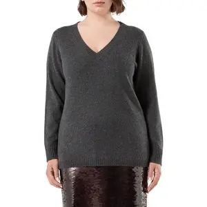 Marina Rinaldi Cashmere V-neck Sweater