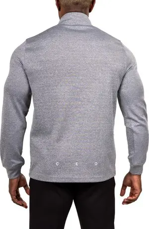 MACEOO Diamond Quilted Quarter Zip Pullover