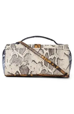 AIMEE Rebel Snake Embossed Leather Crossbody Bag - Snake Multi
