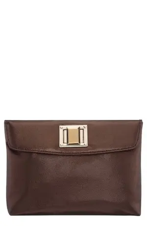Nina Grayson Crystal Turnlock Clutch - Bronze