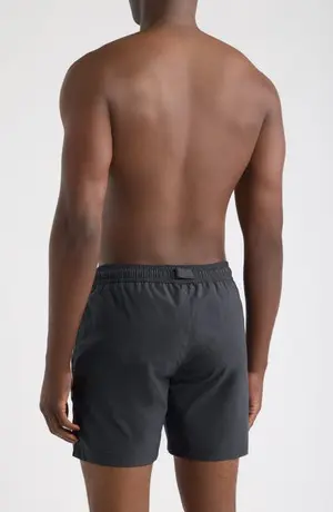 BOSS Flux Swim Trunks With Quick-dry Finish - Black