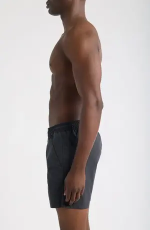BOSS Flux Swim Trunks With Quick-dry Finish - Black