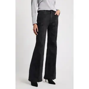 Kobi Halperin Zane Damask High Waist Bootcut Jeans - Black Multi