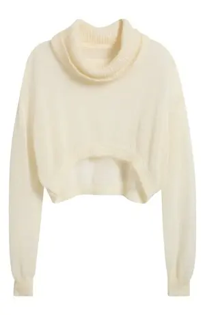 Solid & Striped The Modella Crop Turtleneck Sweater
