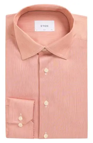 Eton Slim Fit End-on-end Cotton Shirt